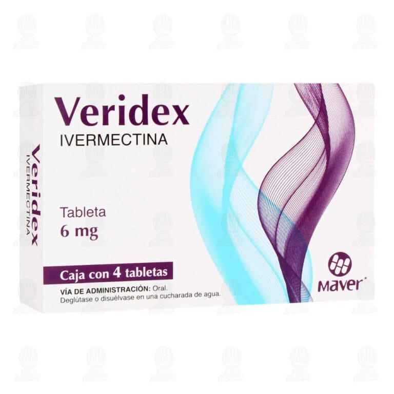 Ivermectina 6 mg 4 tabs | Veridex | Infecciones Parasitarias
